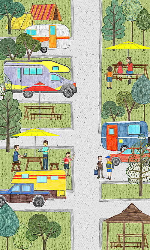 캠핑 006 | 유토이미지 | 상세페이지 | 베이직샵 | 일러스트 | 16748819