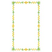 유토이미지 | Illustration-Frames of Flowers and Leaves
