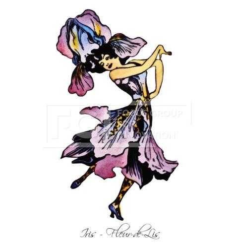 유토이미지 | Flower Children Iris - Fleur-de-Lis