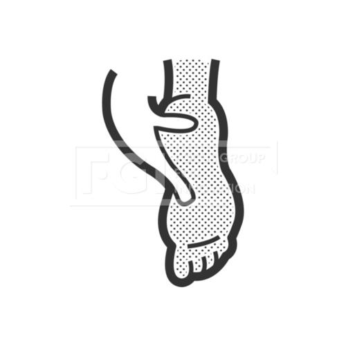 유토이미지 | foot massage design, foot care icon