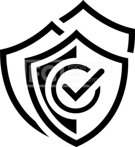 유토이미지 | Multilevel Security Icon. Flat Design.