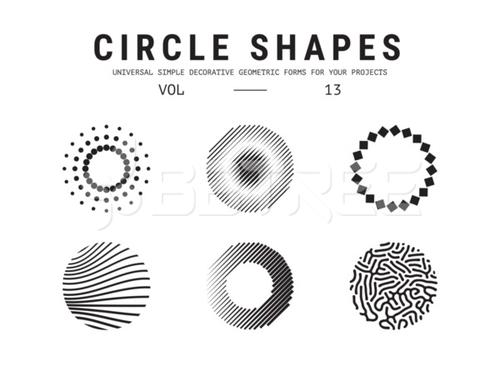 유토이미지 | Universal circle shapes set