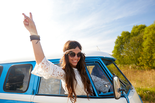 summer holidays, road trip, travel and people concept - smiling young ...
