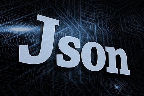 유토이미지 | Json against futuristic black and blue background