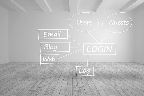 Login process written in bright room | 유토이미지 | 상세페이지 | 베이직샵 | 사진 | 16742241