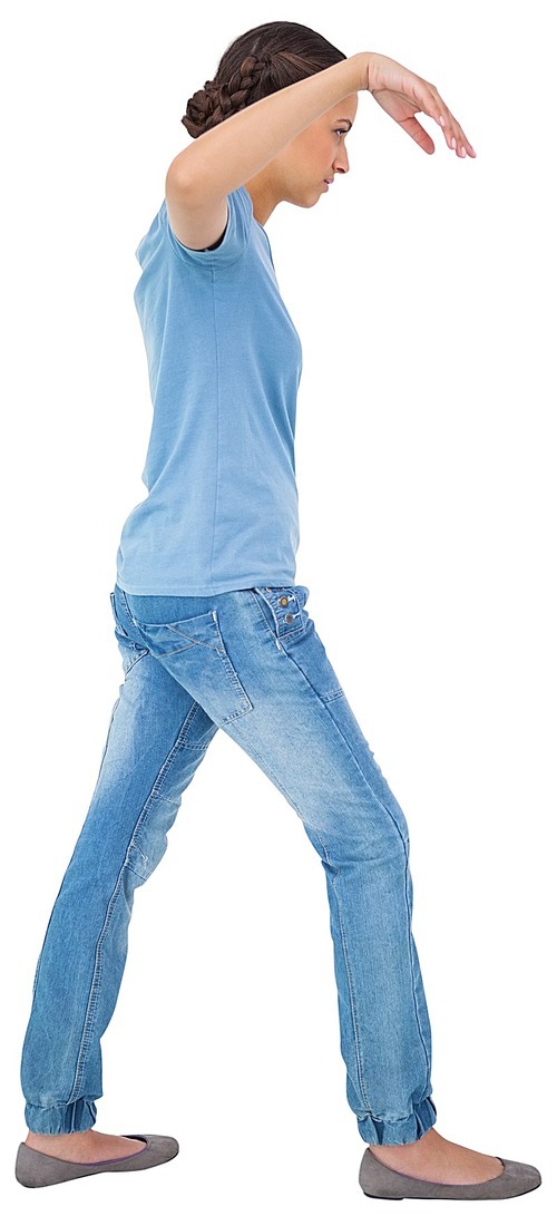 Powerless brunette in jeans and tshirt | 유토이미지 | 상세페이지 | 베이직샵 | 사진 ...