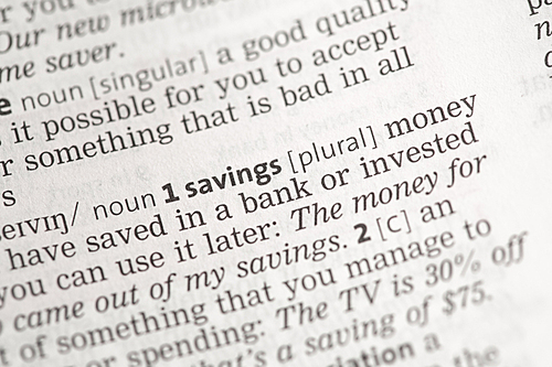 유토이미지 | Savings money definition