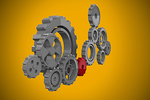 유토이미지 | Composite image of cogs and wheels