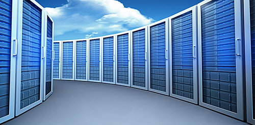 유토이미지 | Composite image of server towers