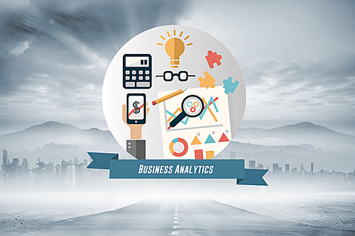 유토이미지 | Composite image of business analytics graphic