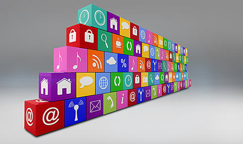 유토이미지 | Composite image of app wall