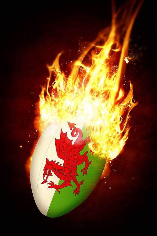 유토이미지 | Composite image of wales rugby ball