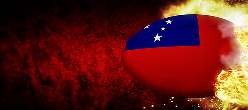 유토이미지 | Composite image of samoa rugby ball