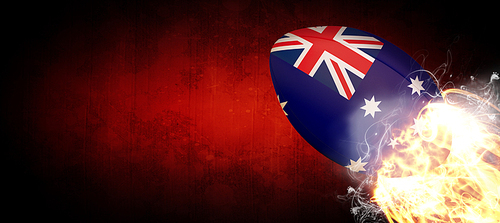 유토이미지 | 상세페이지 | 베이직샵 | 19939978 | Composite image of australia rugby ball