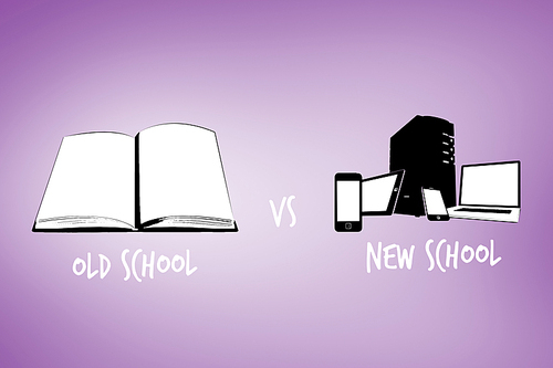 old school vs new school against purple vignette | 유토이미지 | 상세페이지 | 베이직샵 ...