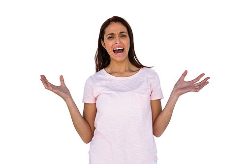 유토이미지 | Girl being angry moving her hands