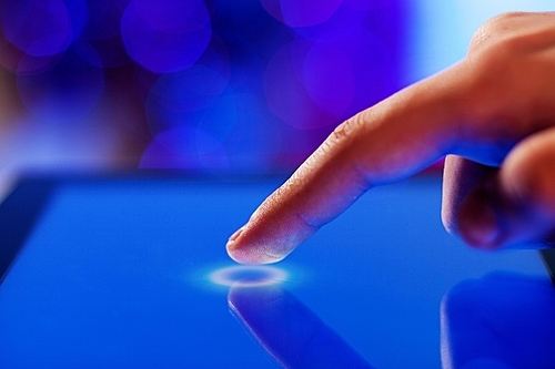 유토이미지 | Finger touching screen