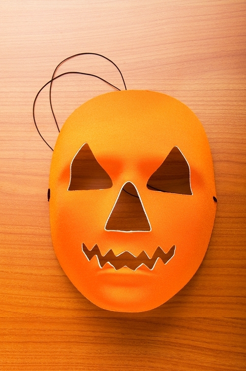 Orange scary halloween mask as holiday concept | 유토이미지 | 상세페이지 | 베이직샵 ...