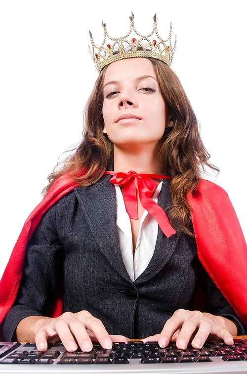 Office queen isolated on the white | 유토이미지 | 상세페이지 | 베이직샵 | 사진 | 19748894