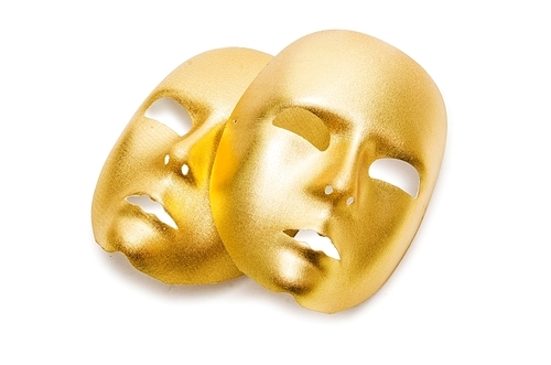 Shiny masks isolated on white | 유토이미지 | 상세페이지 | 베이직샵 | 사진 | 19809606