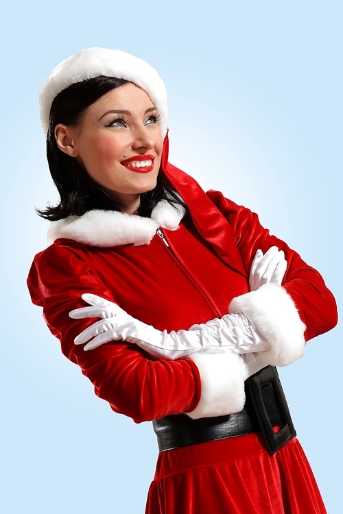 유토이미지 | Attracive girl in santa clothes