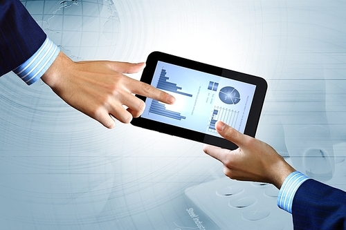 유토이미지 | Modern computer technology in business illustration with ...