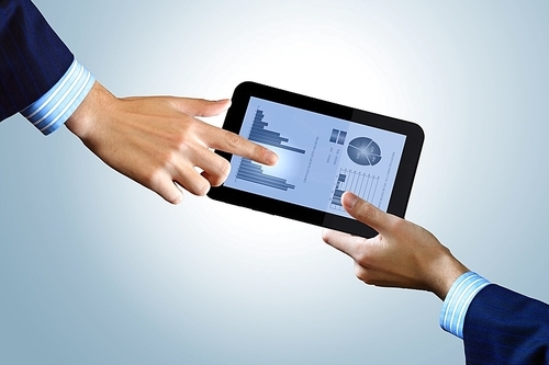 유토이미지 | Modern computer technology in business illustration with ...