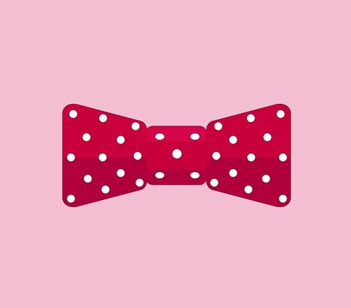 Business accessory bow tie design flat. Bow tie for business, accessory ...
