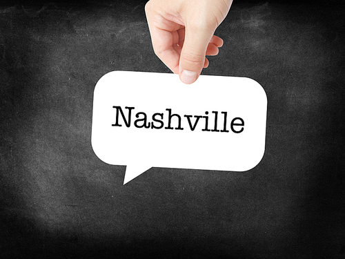Nashville written on a speechbubble | 유토이미지 | 상세페이지 | 베이직샵 | 사진 | 20279244