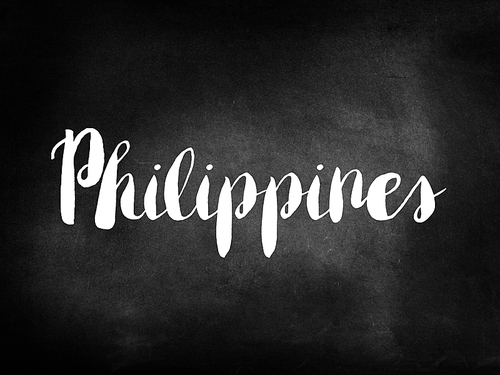 Philippines written on a blackboard | 유토이미지 | 상세페이지 | 베이직샵 | 사진 | 20280084