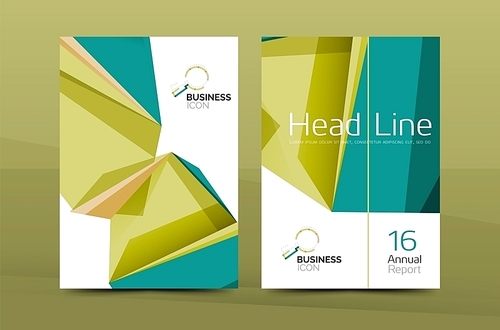 A4 front page business identity for annual report, Corporate brochure ...
