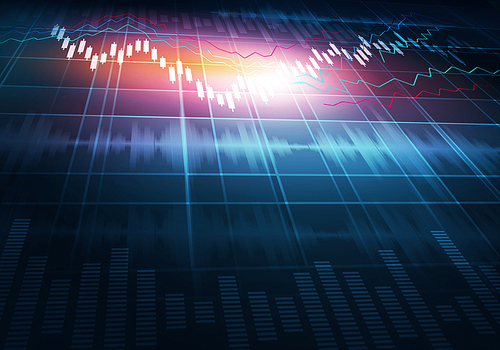 Techno equalizer background with waves and streams | 유토이미지 | 상세페이지 ...