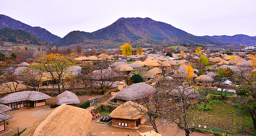 우리의 옛 생활상과 마을주택의 구조들을 잘 보존하고 있는 우리나라 대표적인 민속마을중에 제일 규모가 큰 낙안읍성의 정겹고 웬지 푸근하고 정감이 가는 마을과 초가집의 늦가을