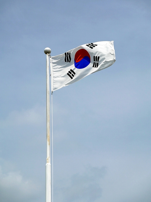 도시의 휘날리는 태극기 | 유토이미지 | 상세페이지 | 베이직샵 | 사진 | 20940370