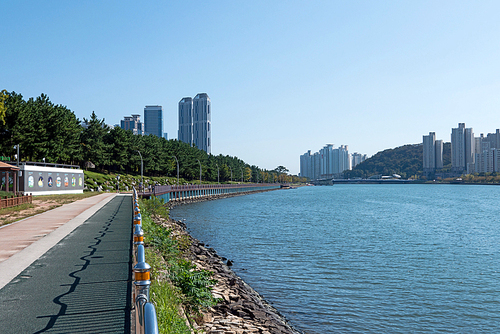 부산 수영강 변의 아름다운 빌딩들 | 유토이미지 | 상세페이지 | 베이직샵 | 사진 | 20999390