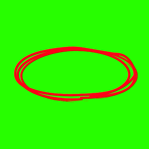 유토이미지 | 채점과 메모할 때 사용하는 빨간색 동그라미 표시