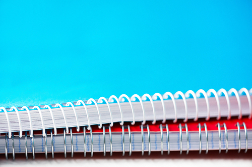 유토이미지 | Close-up of notebooks with metal spring