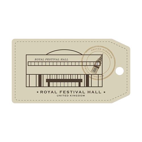 royal festival hall tag | 유토이미지 | 상세페이지 | 베이직샵 | 일러스트 | 20621085