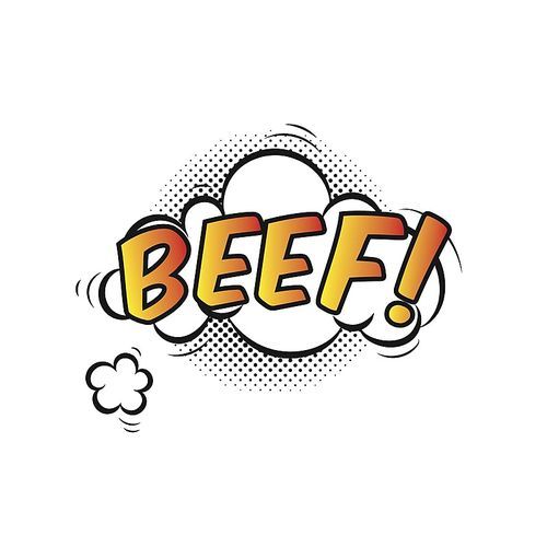 유토이미지 | comic effect beef