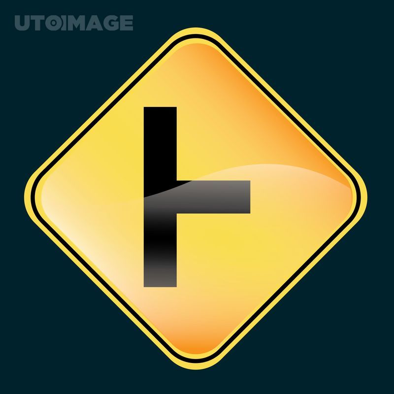 right t road sign | 유토이미지 | 상세페이지 | 베이직샵 | 일러스트 | 20651684