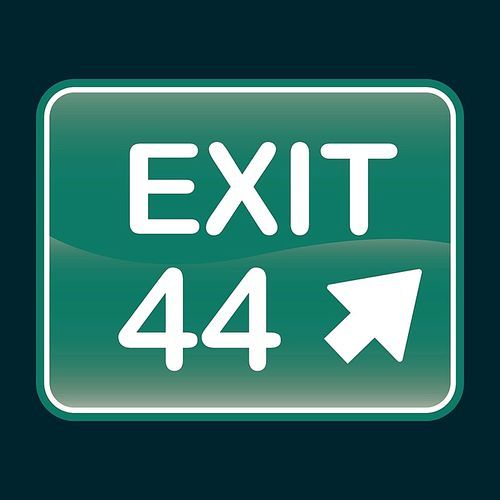 유토이미지 | exit 44 sign