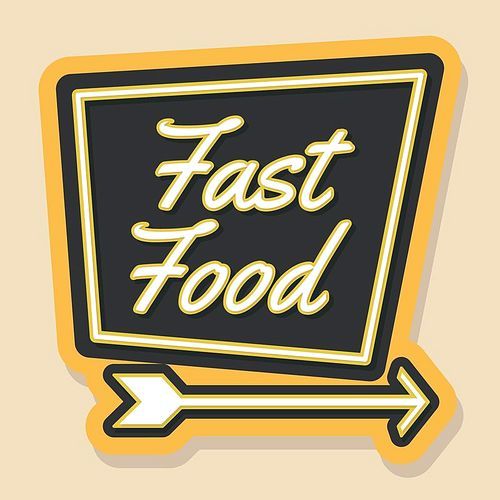 fast food sign | 유토이미지 | 상세페이지 | 베이직샵 | 일러스트 | 20657108