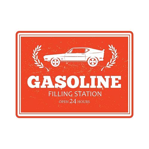 gasoline filling station sign | 유토이미지 | 상세페이지 | 베이직샵 | 일러스트 | 20657750