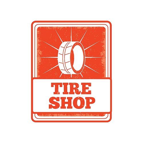 유토이미지 | tire shop sign