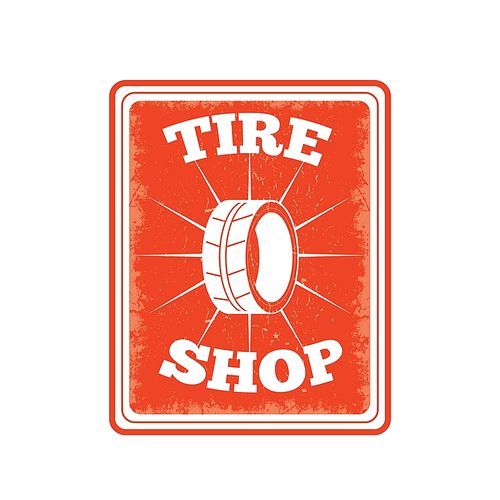 tire shop sign | 유토이미지 | 상세페이지 | 베이직샵 | 일러스트 | 20657760