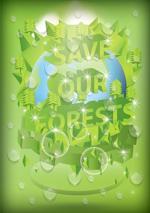 save our forests poster | 유토이미지 | 상세페이지 | 베이직샵 | 일러스트 | 20659099