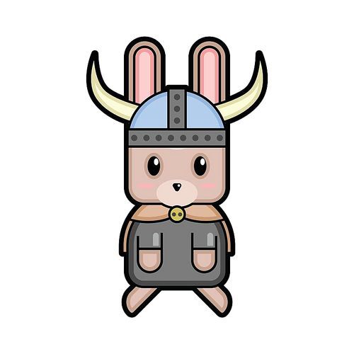 rabbit viking warrior | 유토이미지 | 상세페이지 | 베이직샵 | 일러스트 | 20660449