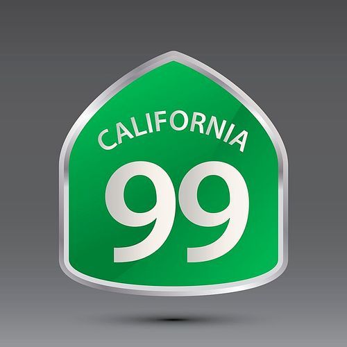 california route 99 road sign | 유토이미지 | 상세페이지 | 베이직샵 | 일러스트 | 20662696