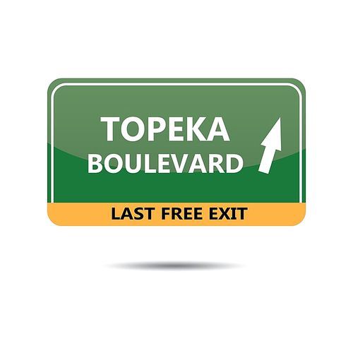 유토이미지 | topeka boulevard road sign