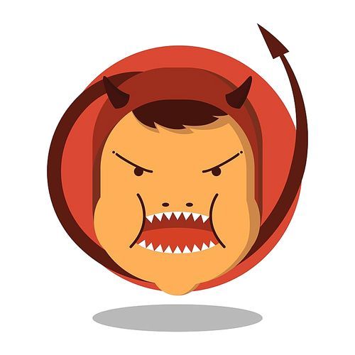 devil screaming | 유토이미지 | 상세페이지 | 베이직샵 | 일러스트 | 20663481